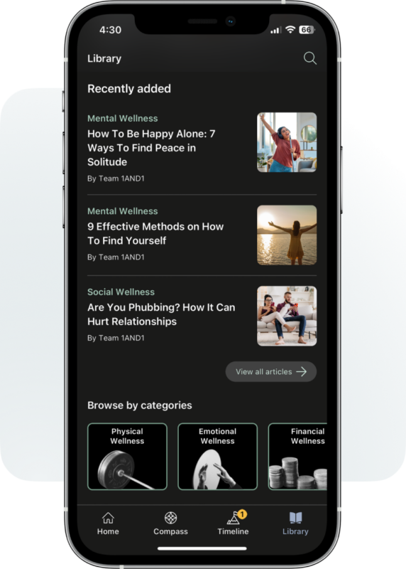 1AND1 | We Help You Build Positive Wellness Habits That Stick.